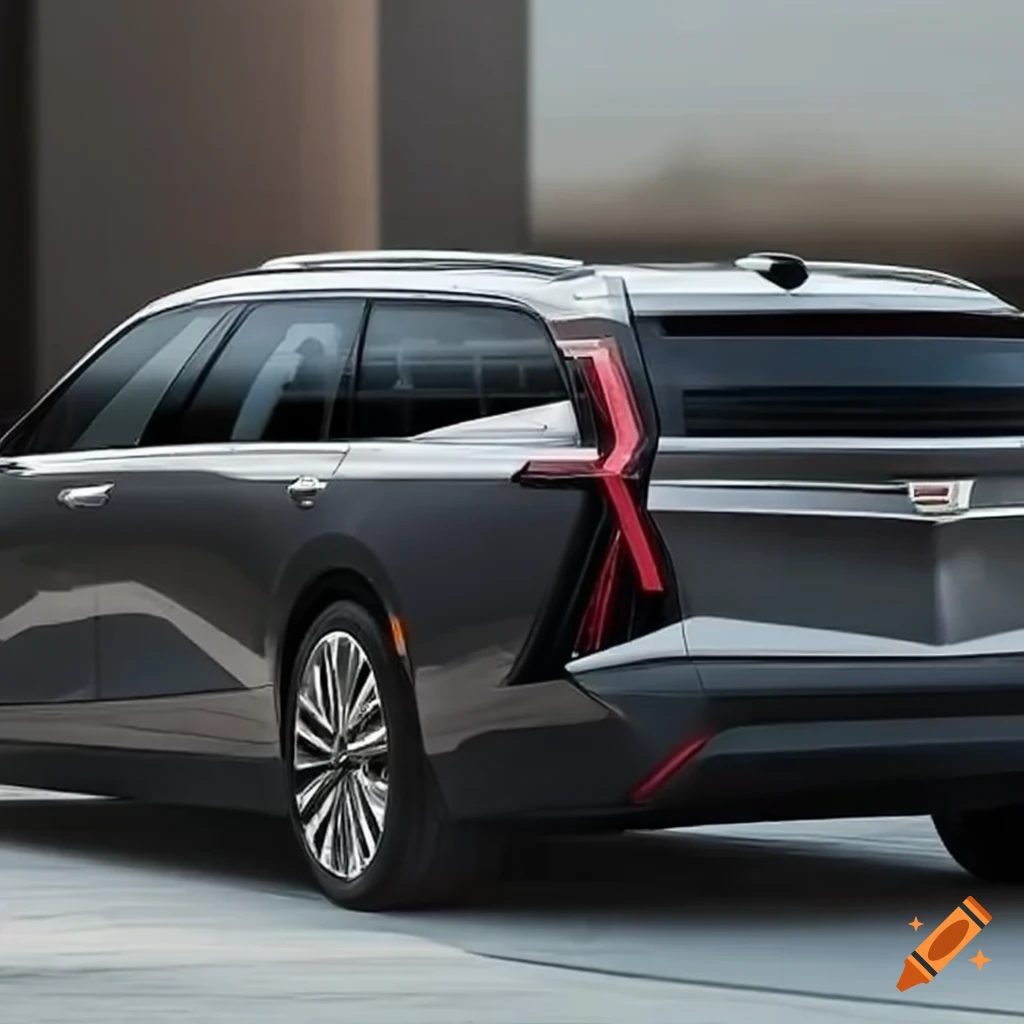 2024 cadillac station wagon all-terrain rear view on Craiyon