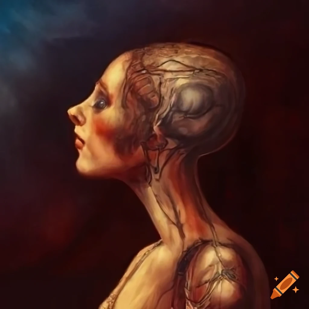 Surreal world artwork depicting myth soul anatomy in william blake ...