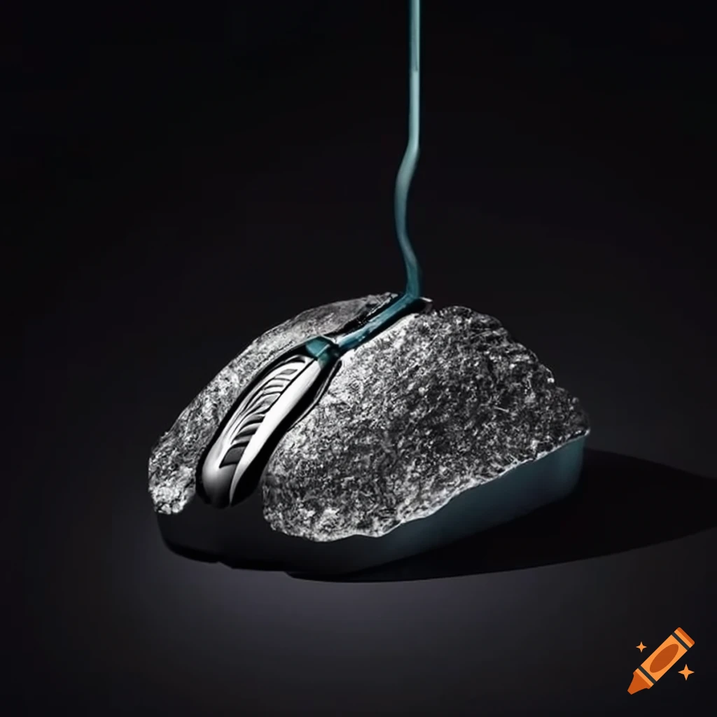 Innovative computer mouse made with meteorite and widmastetten ...