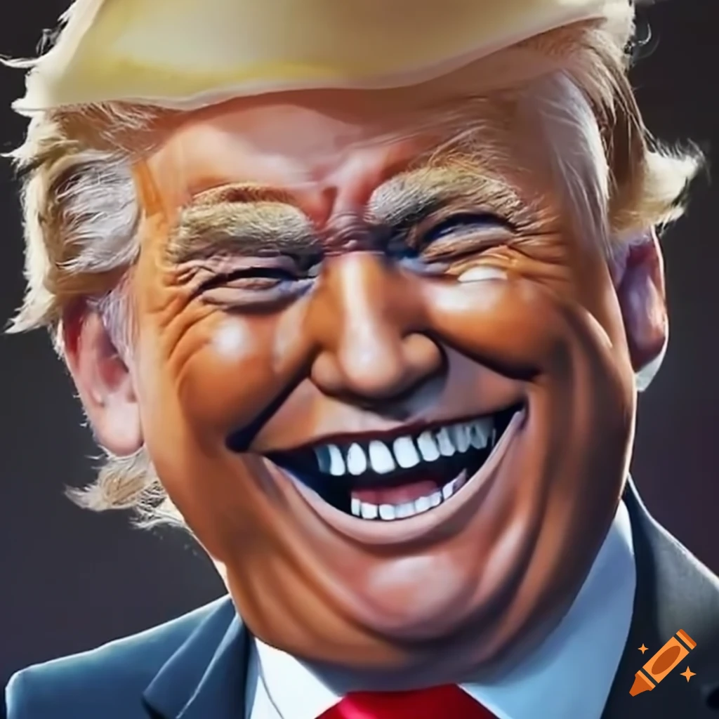 Dramatic image of a man laughing on Craiyon