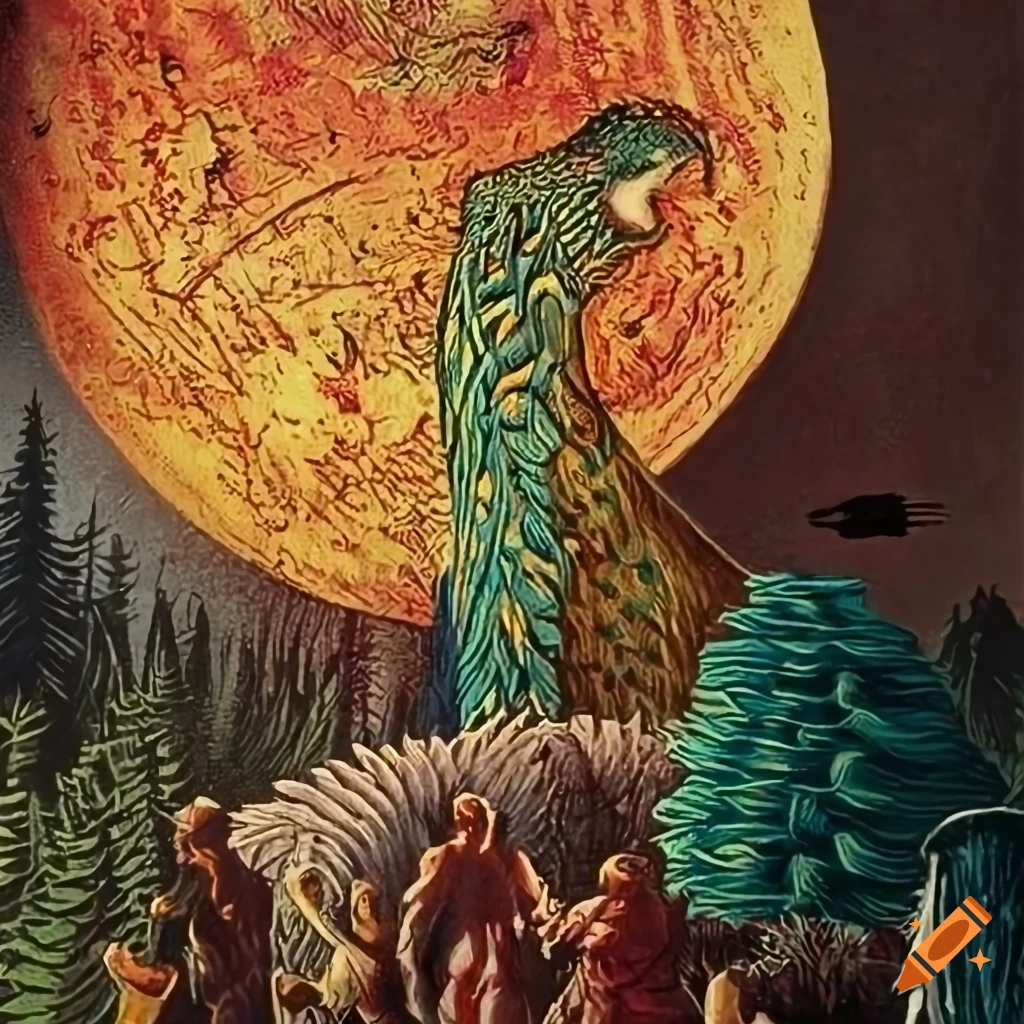 Science Fiction pulp magazine cover inspired by Flammarion Engraving ...