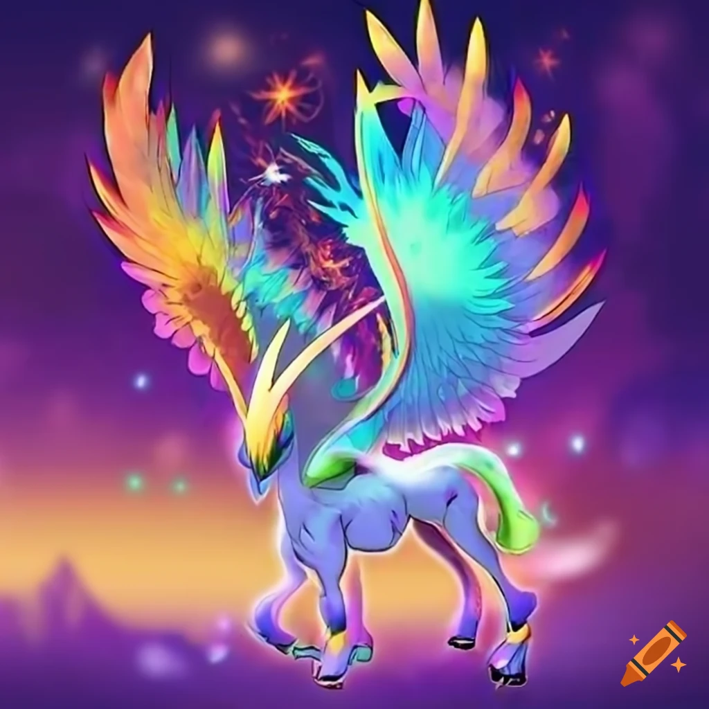 Original Pokemon Luminy, a radiant creature of Psychic and Fairy types ...