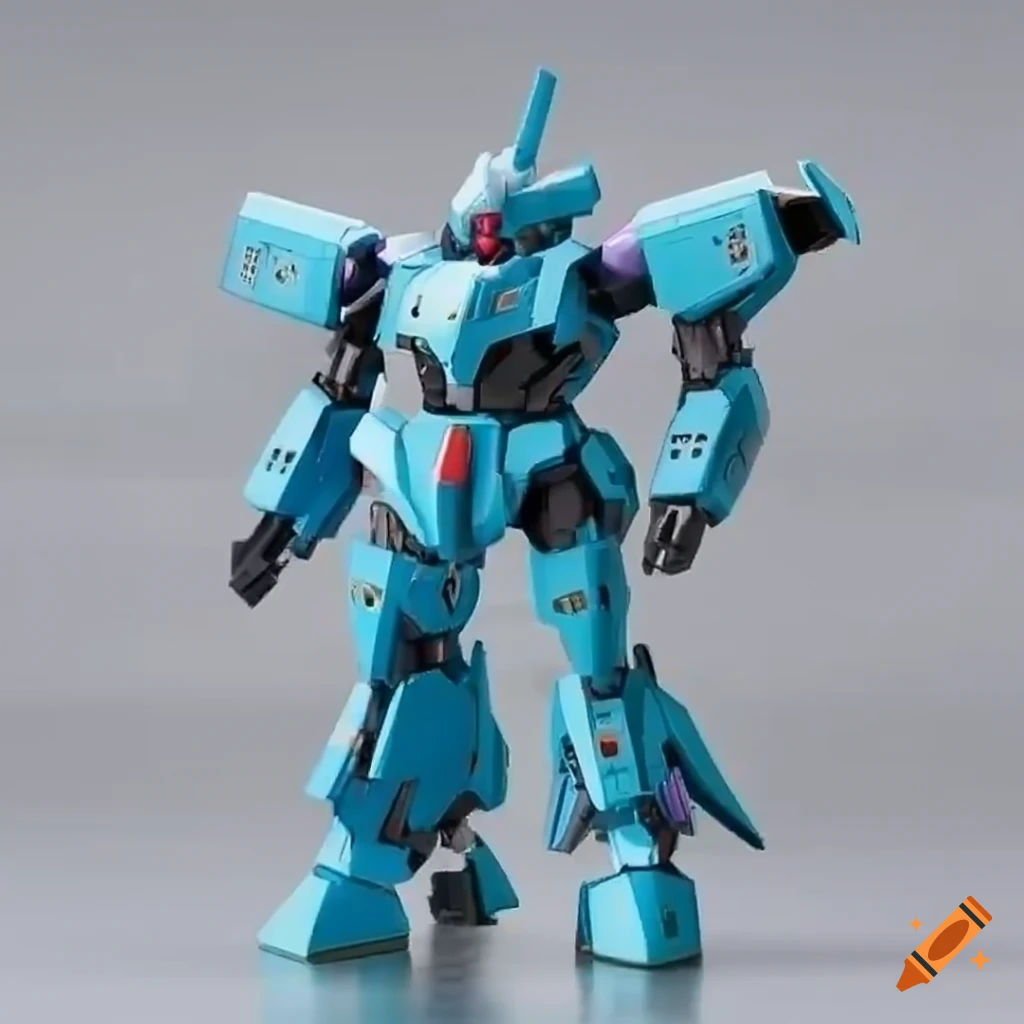 Japanese inspired mecha design model kit mobile suit on Craiyon