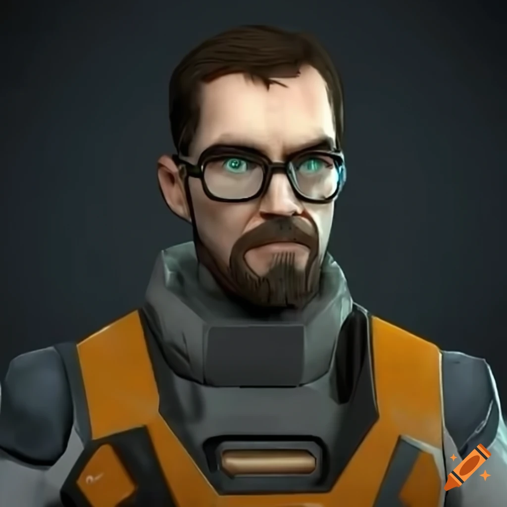 Gordon Freeman from Half-Life on Craiyon