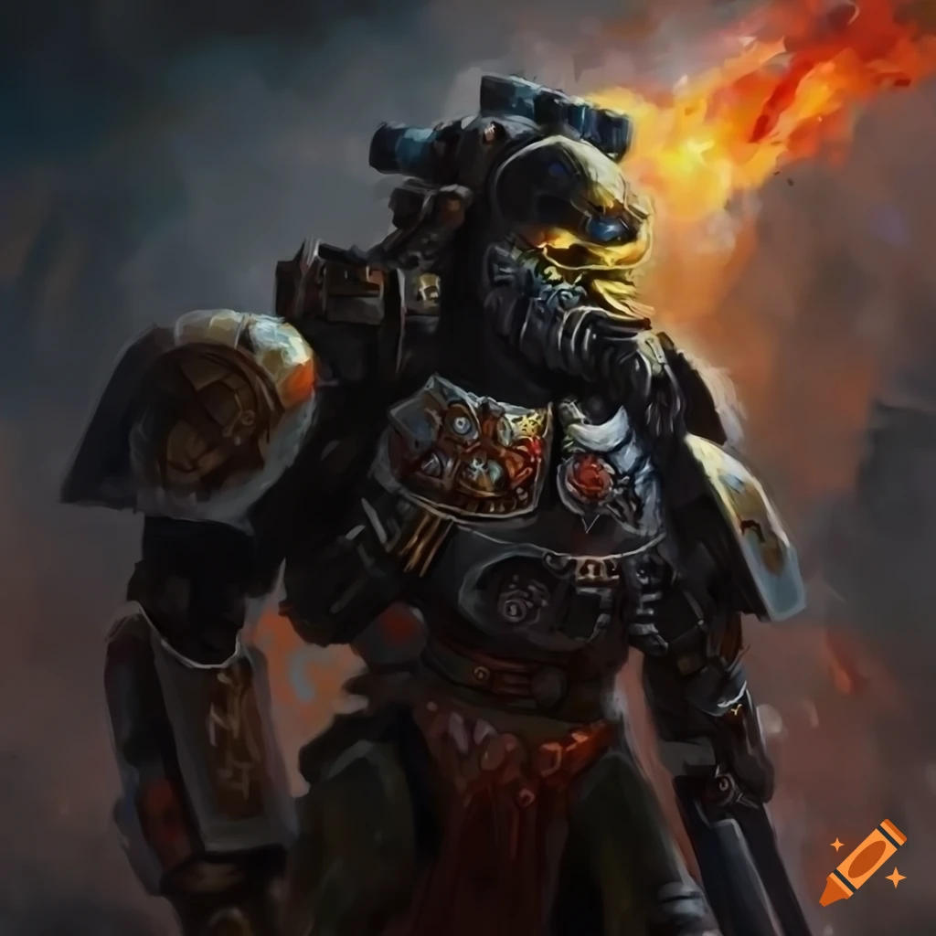 Turkish mythology-inspired mecha soldier in a grim sci-fi setting on ...