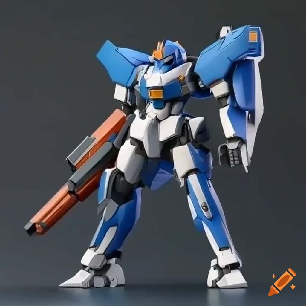 Japanese inspired mecha design model kit mobile suit on Craiyon