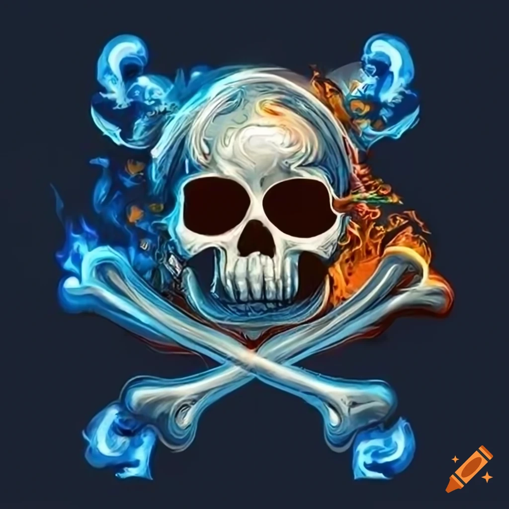 Pirate symbol for the phoenix pirates featuring a skull and crossbones ...
