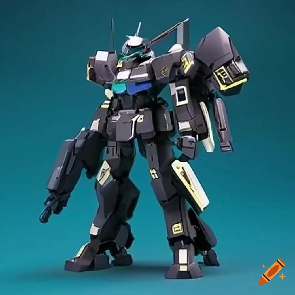 Japanese inspired mecha design model kit, mobile suit on Craiyon