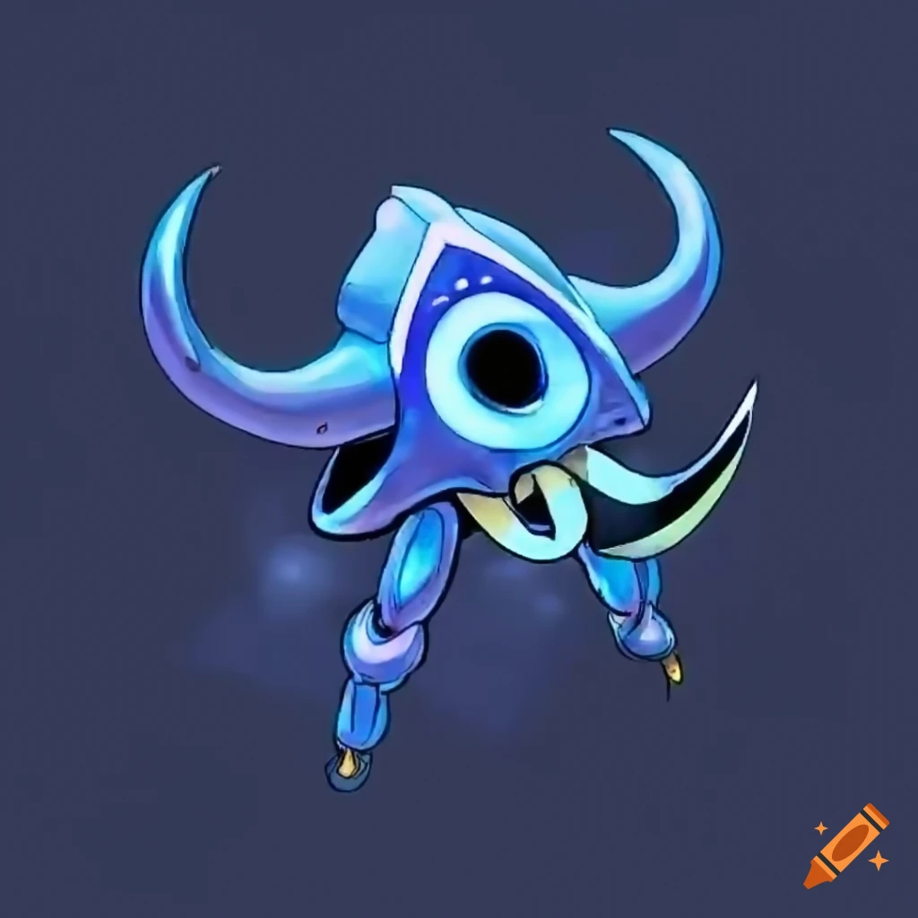 Bioluminescent legendary pokemon with squid and octopus features topped ...