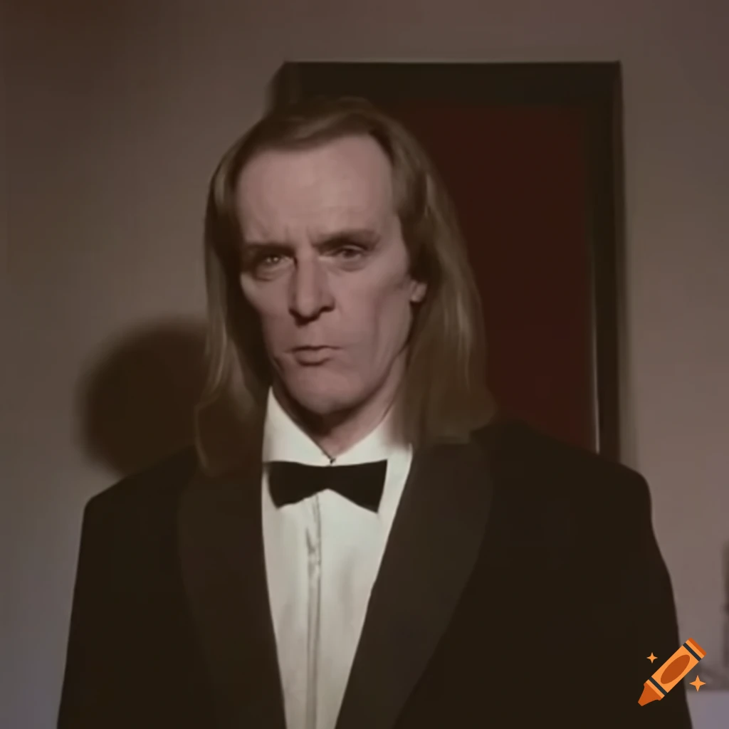 Actor Angus Scrimm as the Tall Man from the movie Phantasm on Craiyon