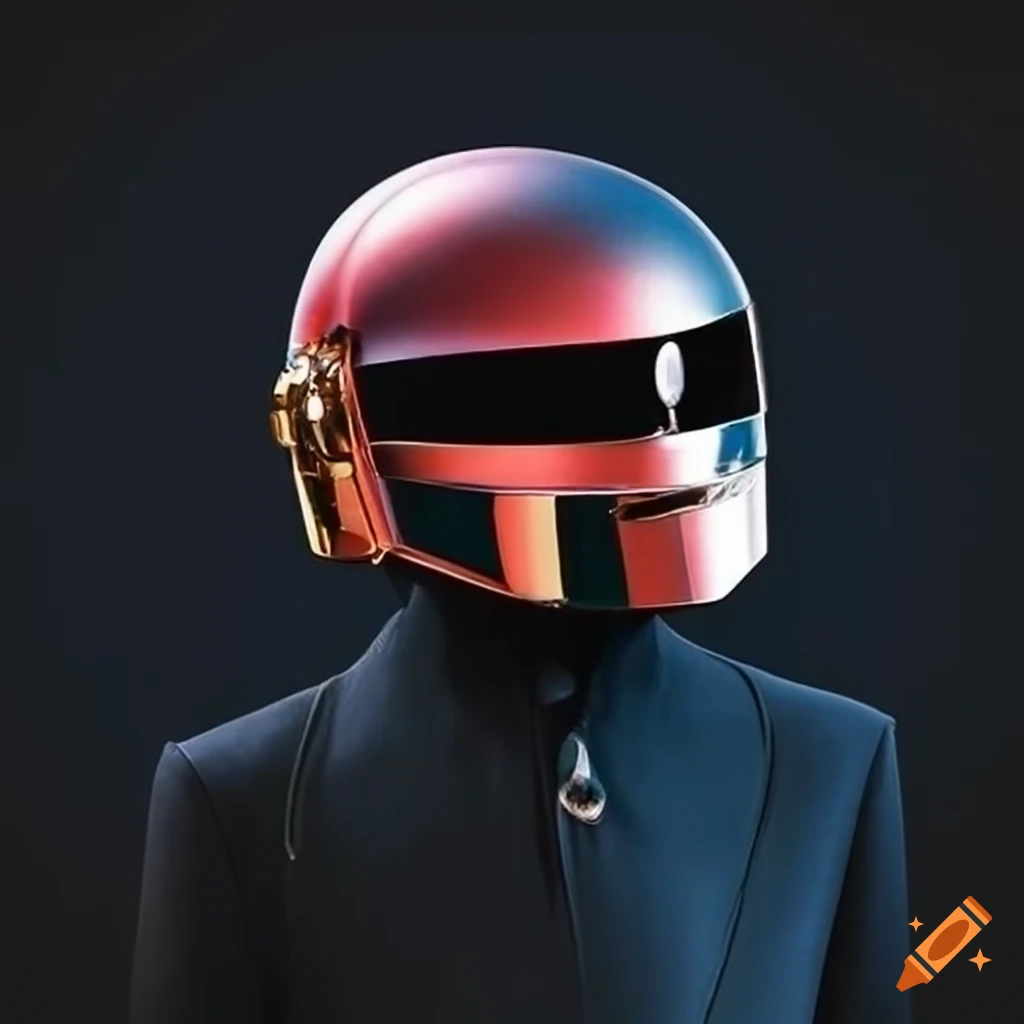 Image featuring daft punk's iconic helmets on Craiyon