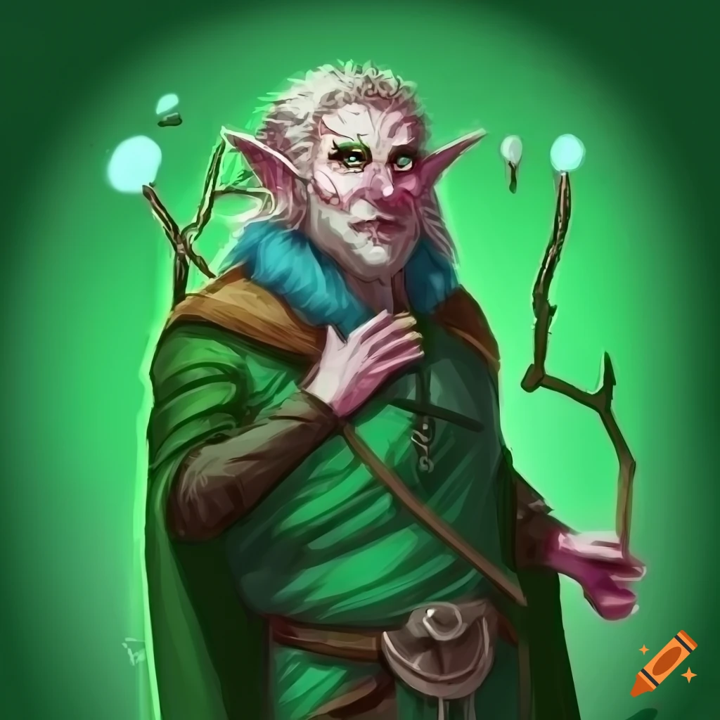 Dnd firbolg druid, circle of the spores, natural guardian in the forest ...