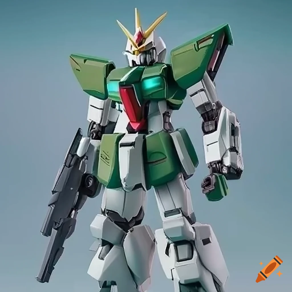 Japanese inspired mecha design - gundam mobile suit model kit on Craiyon