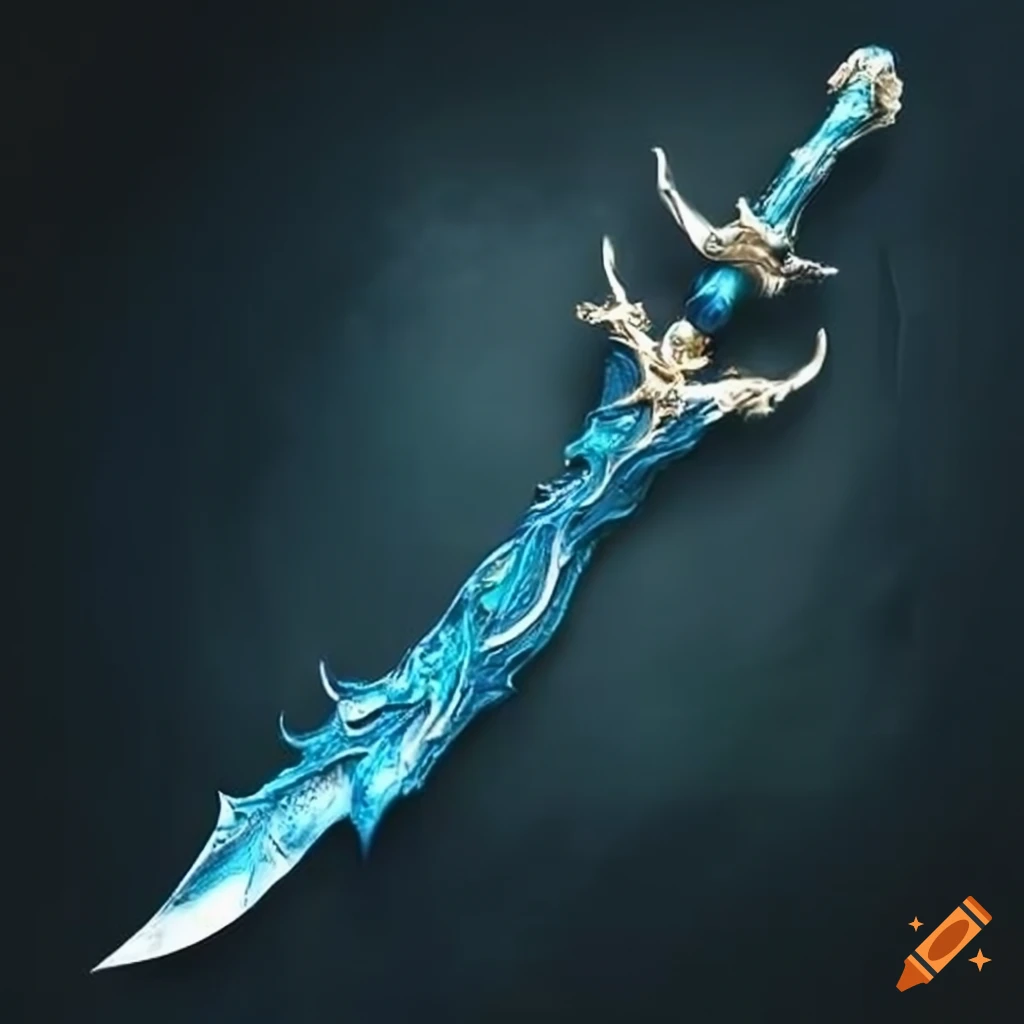 Water sword on Craiyon