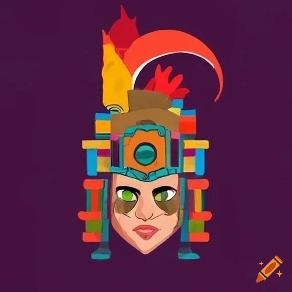 Aztec Gladiator Witch in Disney style with BauHaus influences on Craiyon