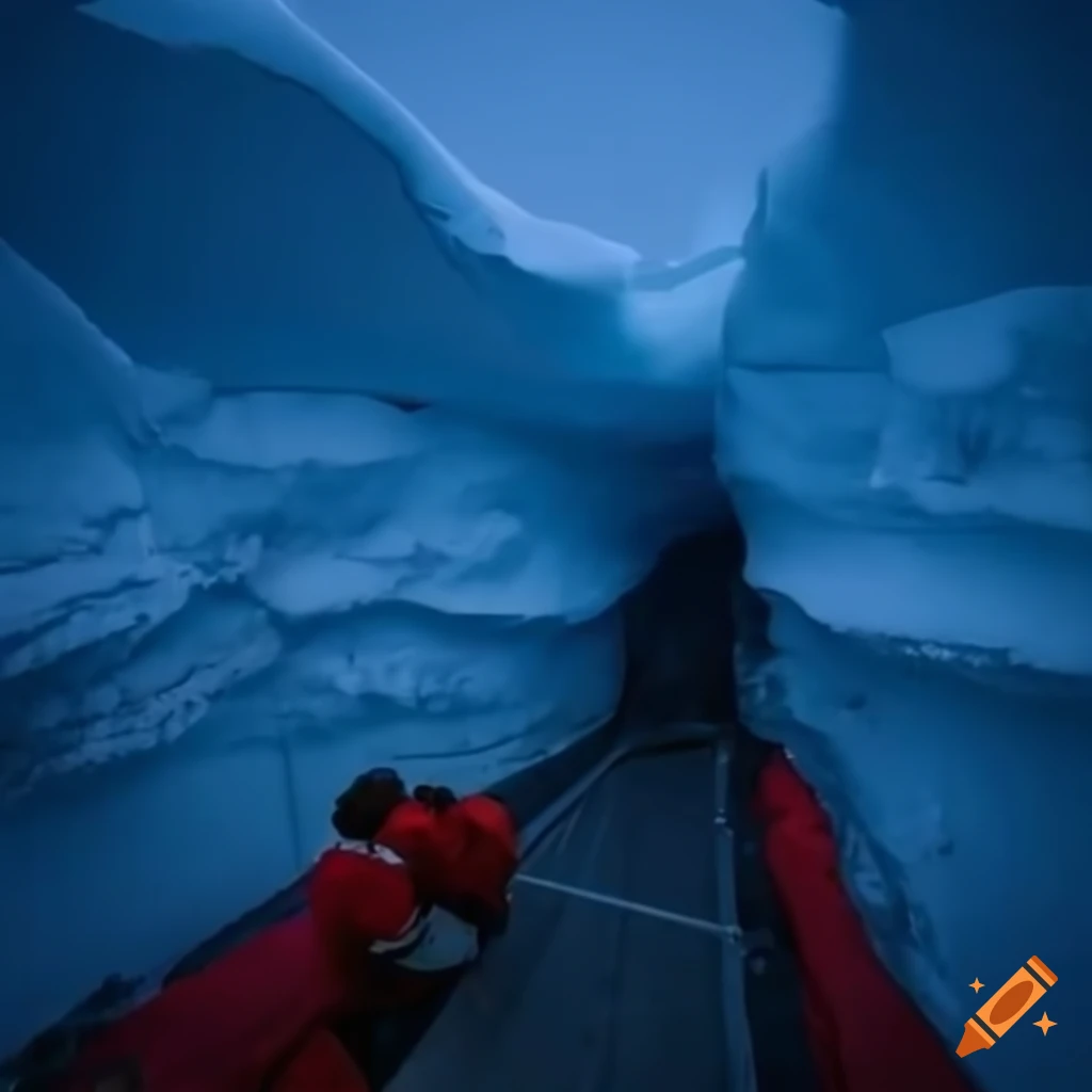 Interior of a super secret Antarctica research base under the ice on ...