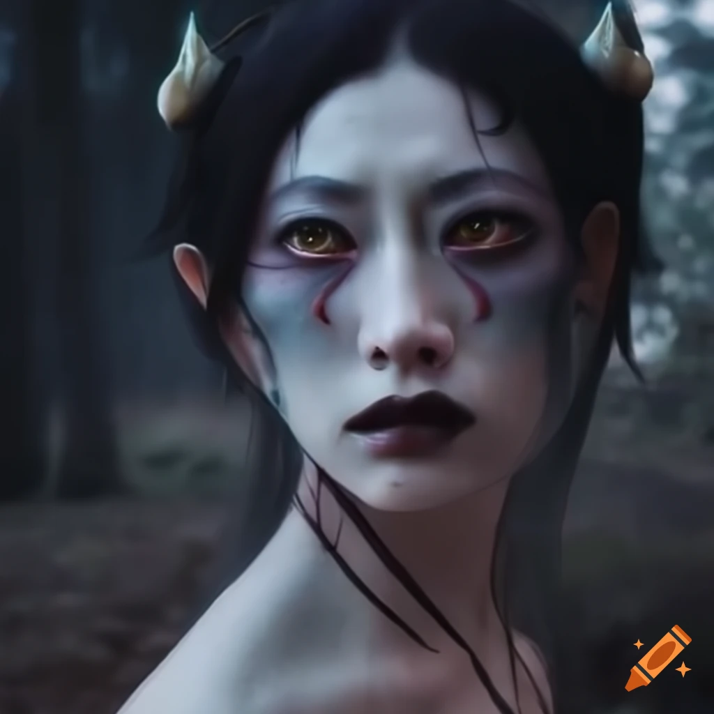 Captivating and terrifying demon woman inspired by japanese folklore ...