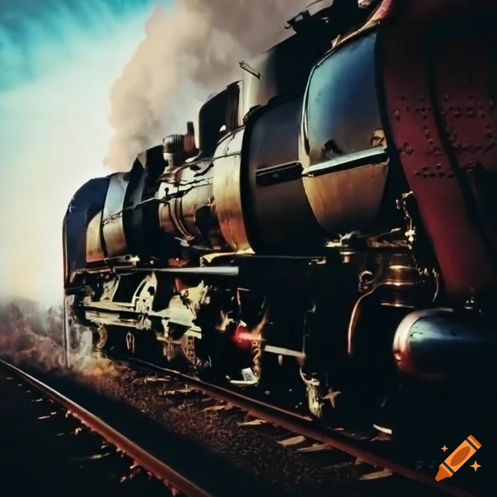 Trains images created on Craiyon