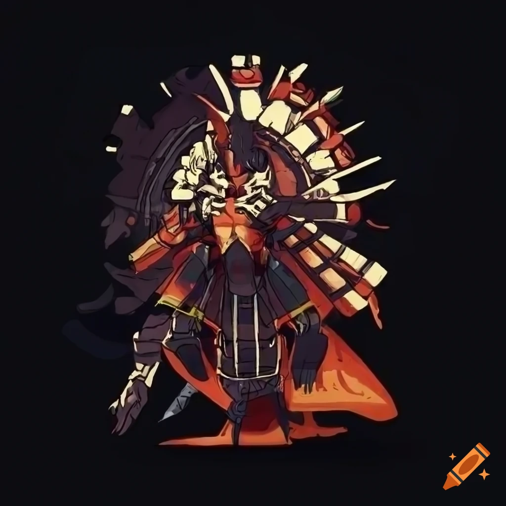 Minimalist Aztec Shark Priestess Mecha with Ukiyo-e inspiration on Craiyon