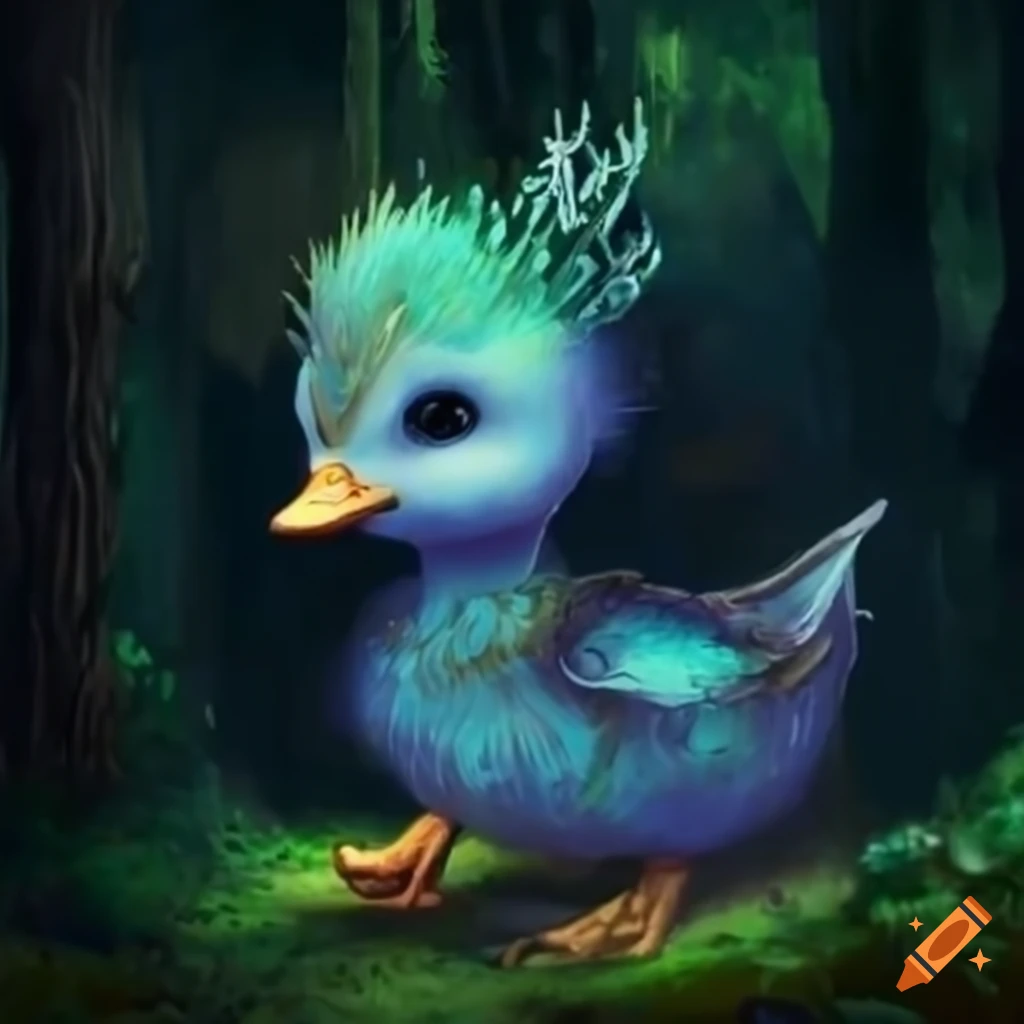 Captivating Feywild Duckling from Dungeons & Dragons on Craiyon
