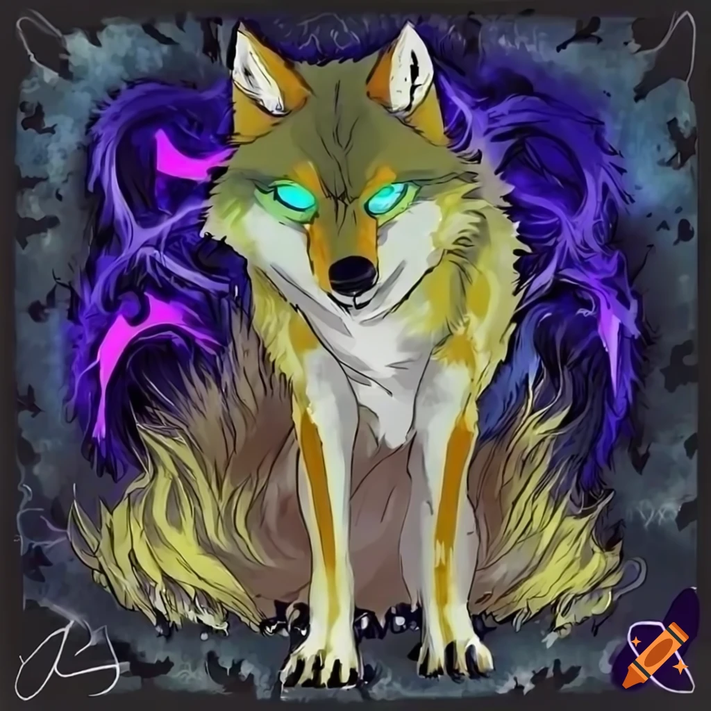 Anime Yellow Wolf