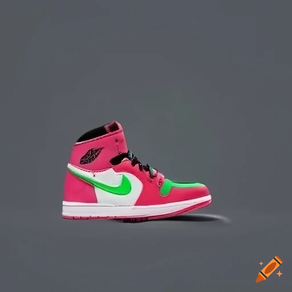 Unique Air Jordan 1 sneaker in a football stadium setting on Craiyon