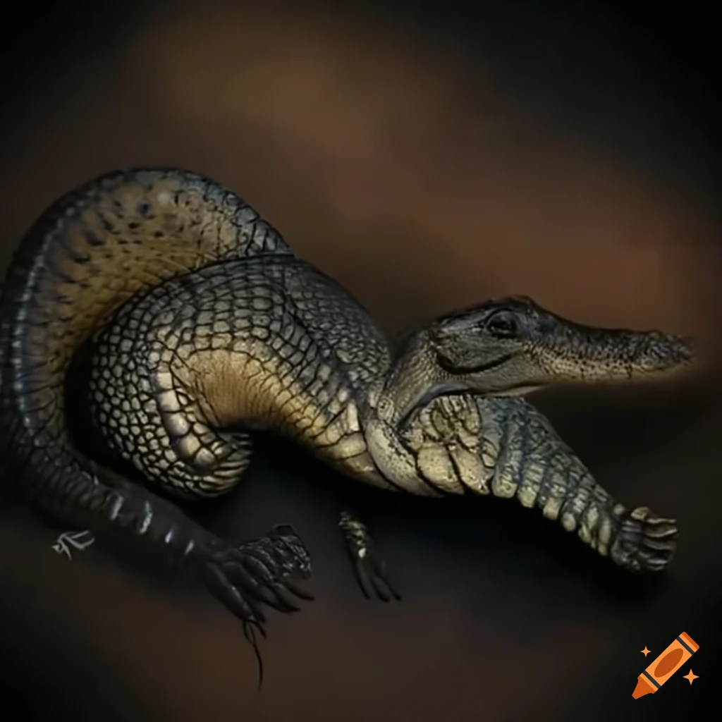 Fascinating creature: crocodile-platypus hybrid on Craiyon