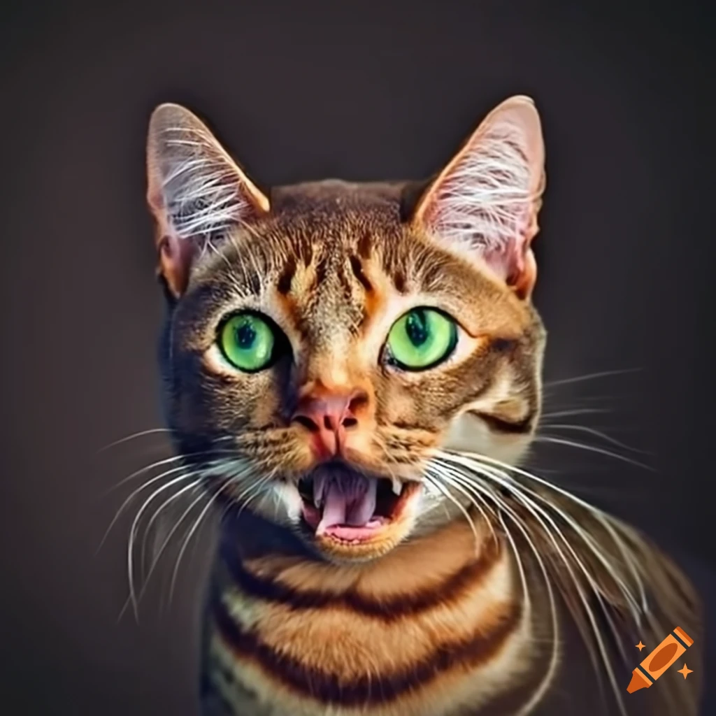 Animated cat on Craiyon