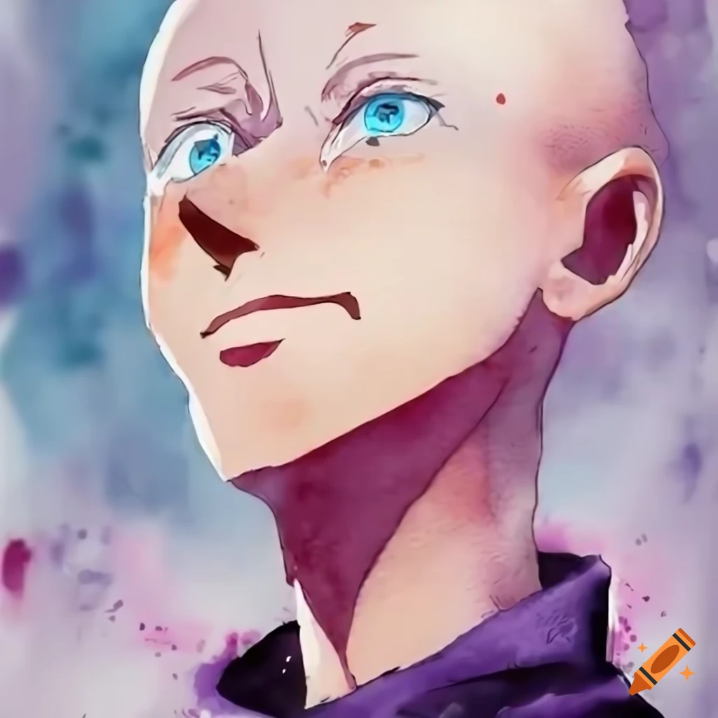 Satorou gojo bald on Craiyon