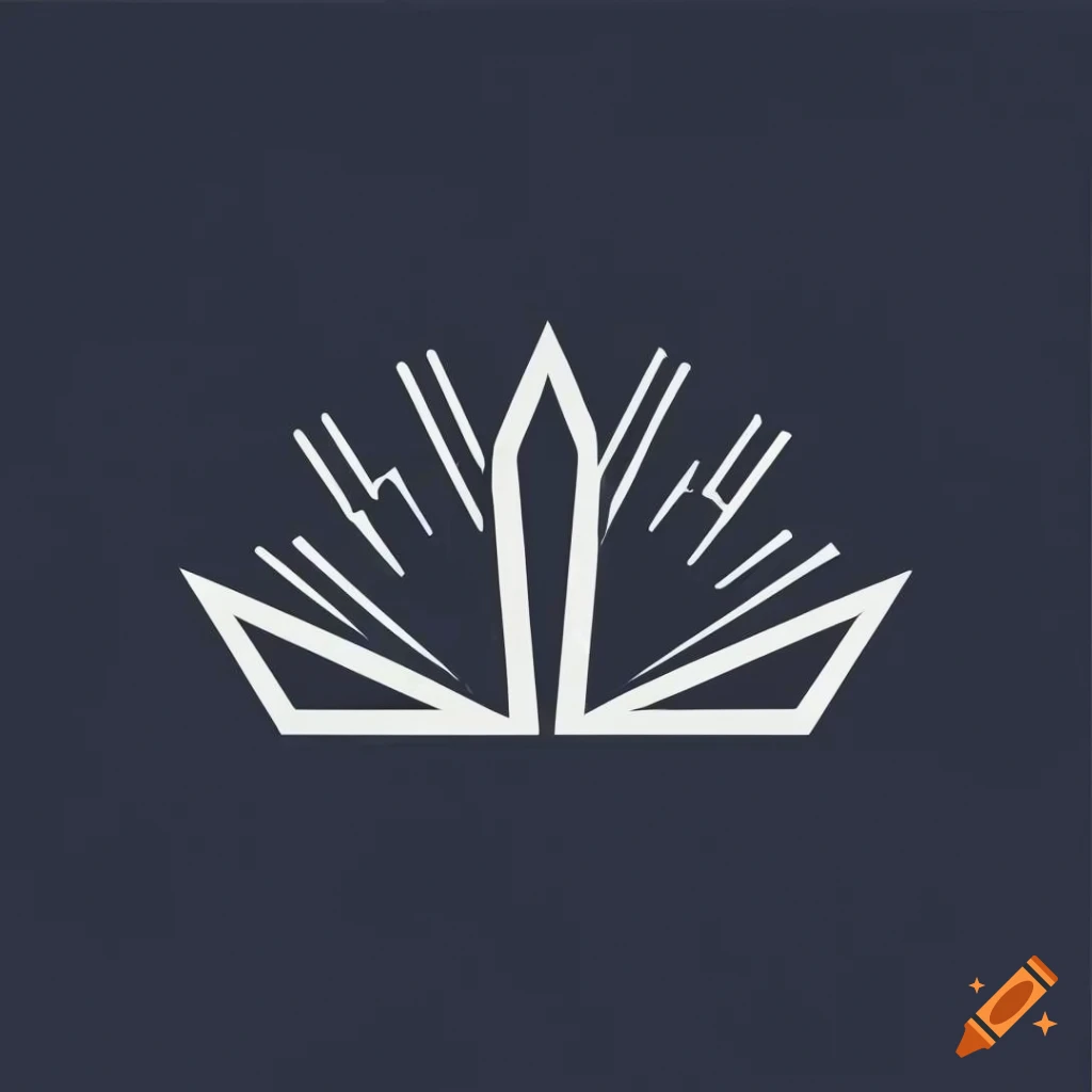 Minimalist Art Deco Divine Mandate Exchange Logo on Craiyon