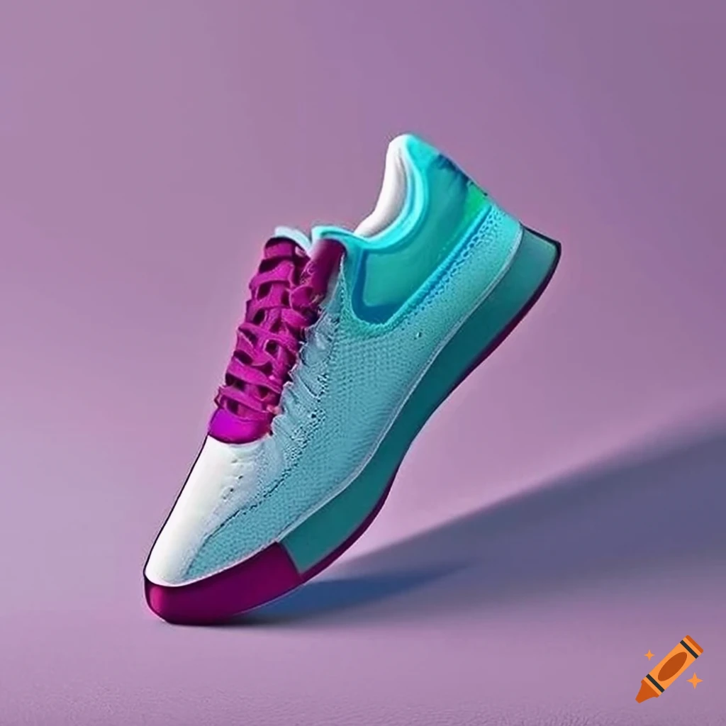 Conceptual outline for a sleek and modern sneaker design on Craiyon