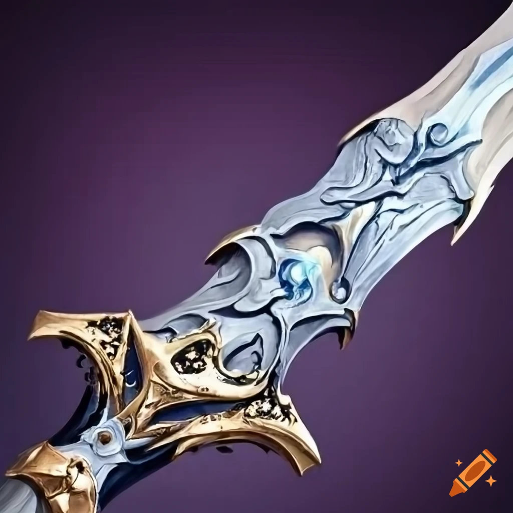 Fantasy sword of zariel, an angelic longsword with powerful abilities ...