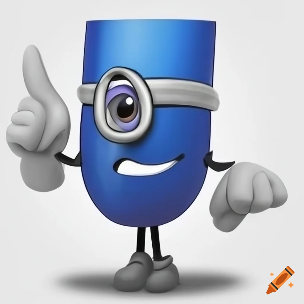 Amusing cartoon character mascot for a high tech broadband internet ...