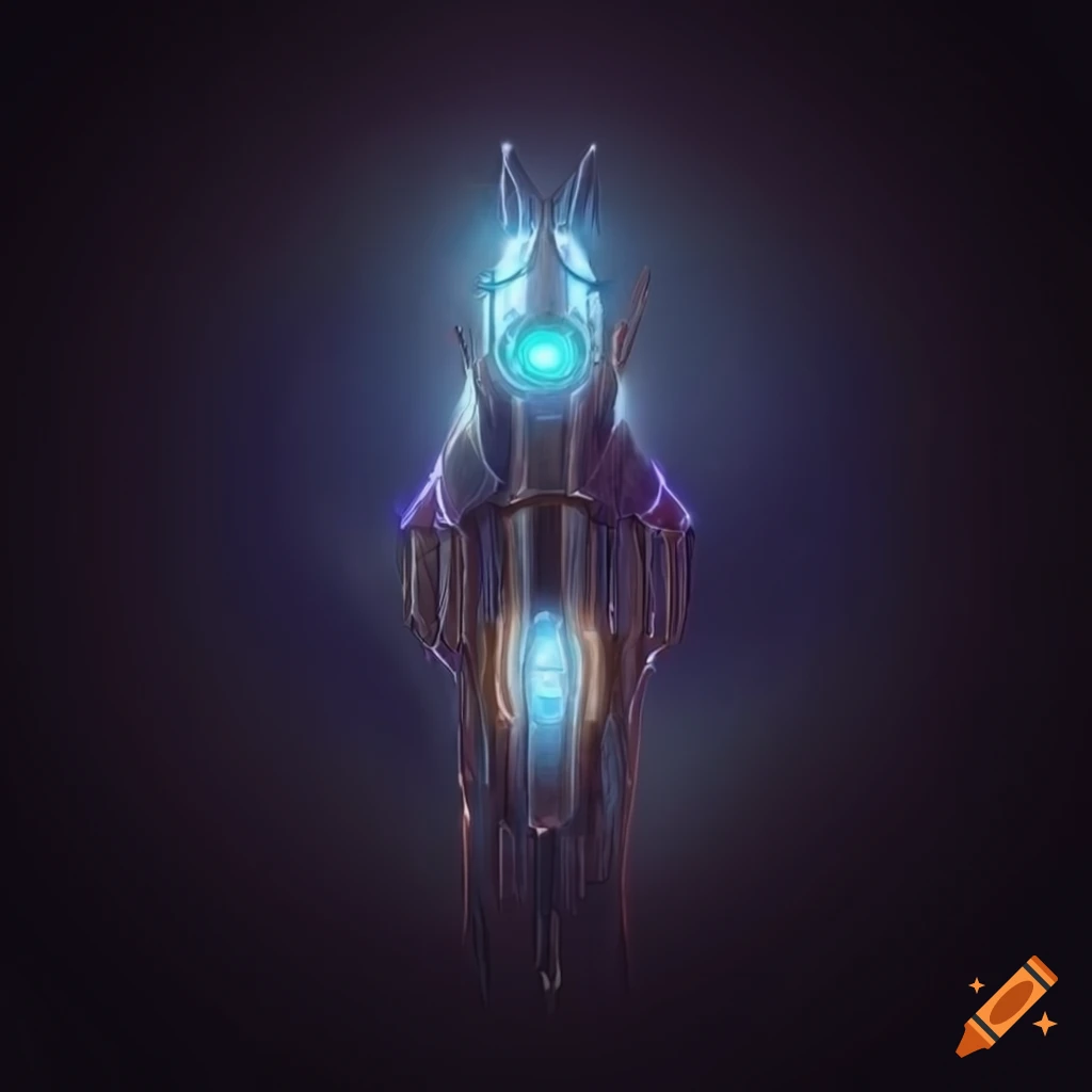 Sleek metallic extraterrestrial spaceship in a sci-fi drawing on Craiyon