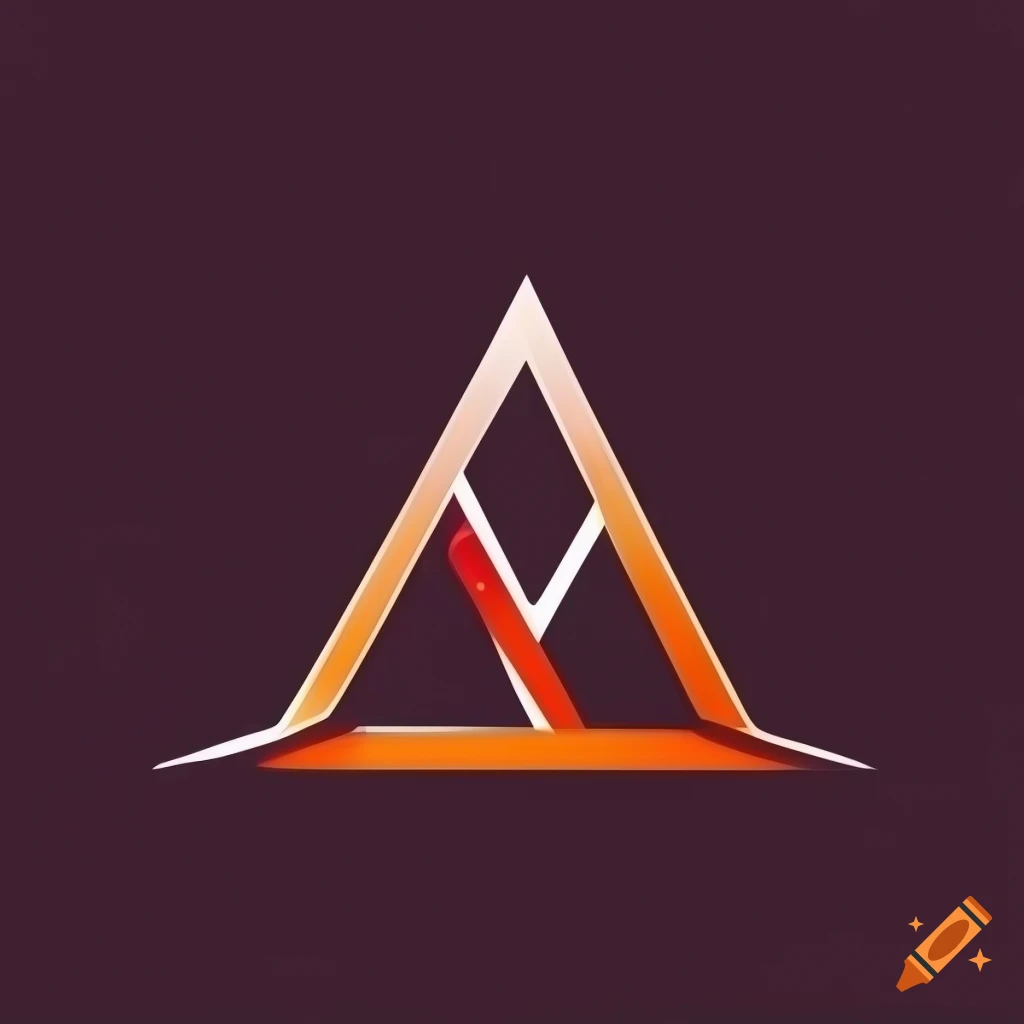 Complex abstract irregular 2d logo on Craiyon