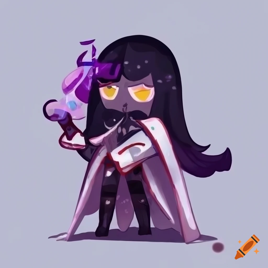 Unique ghost-themed character from Cookie Run Kingdom in Chibi style on ...