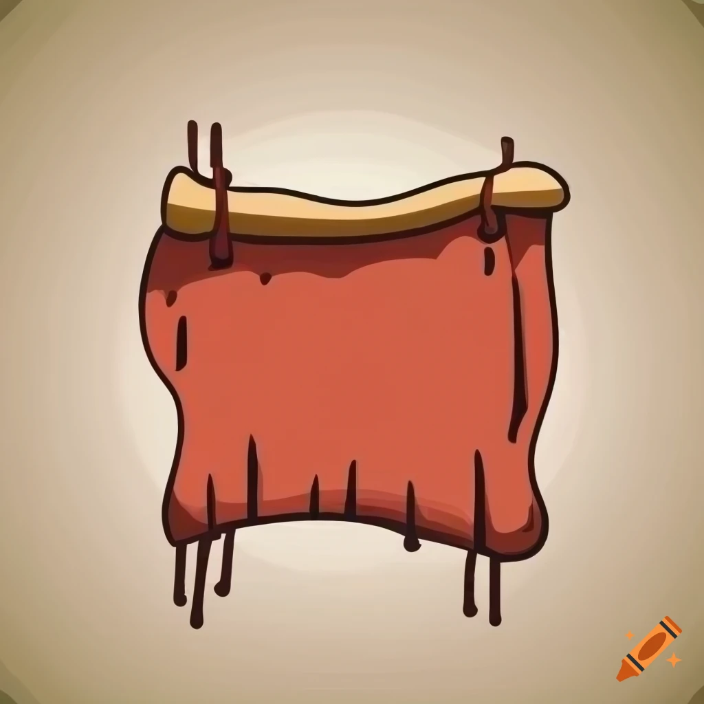 Medieval bloody parchment scroll in cartoon style on Craiyon