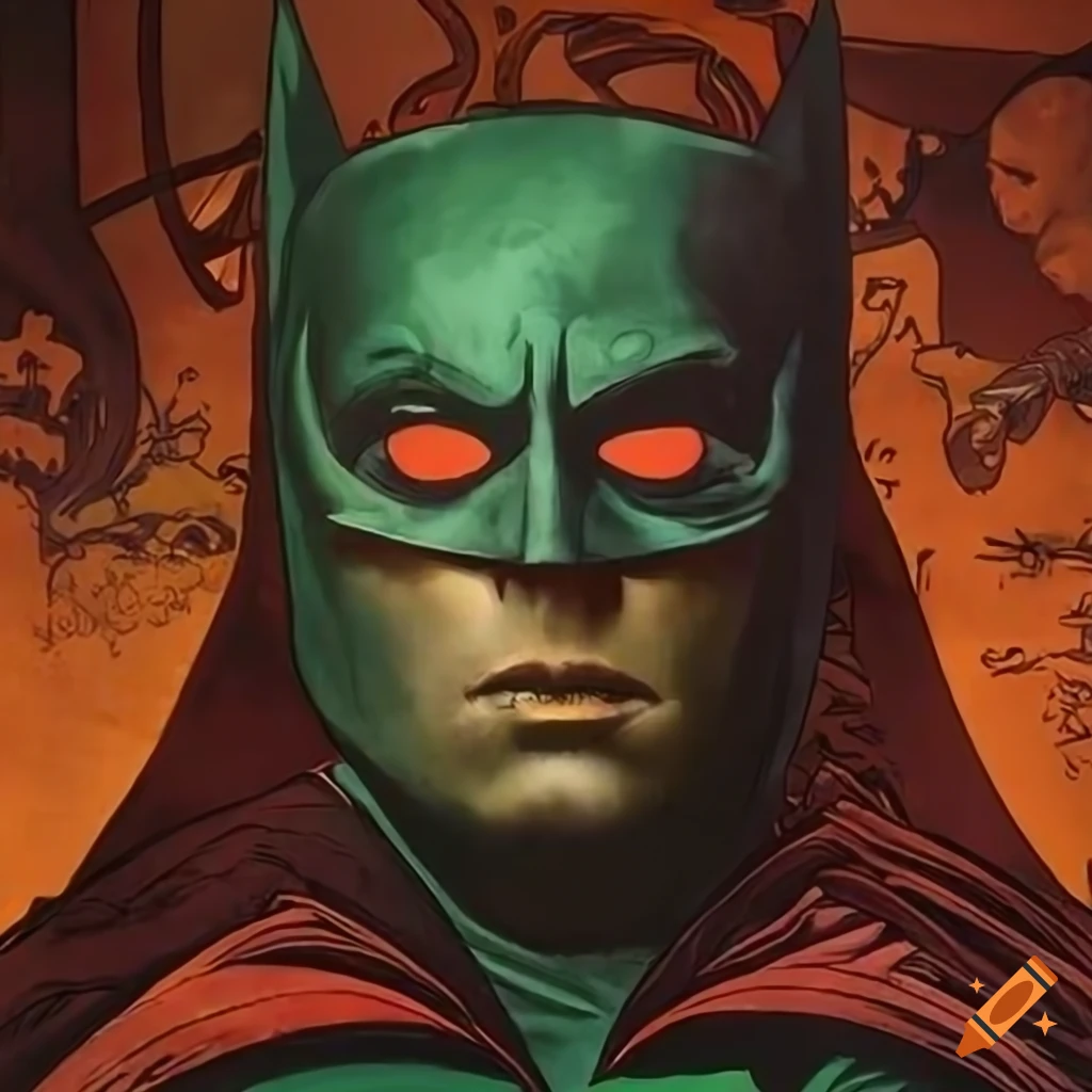 Propaganda poster homage to a Batman villain with artistic blend on Craiyon
