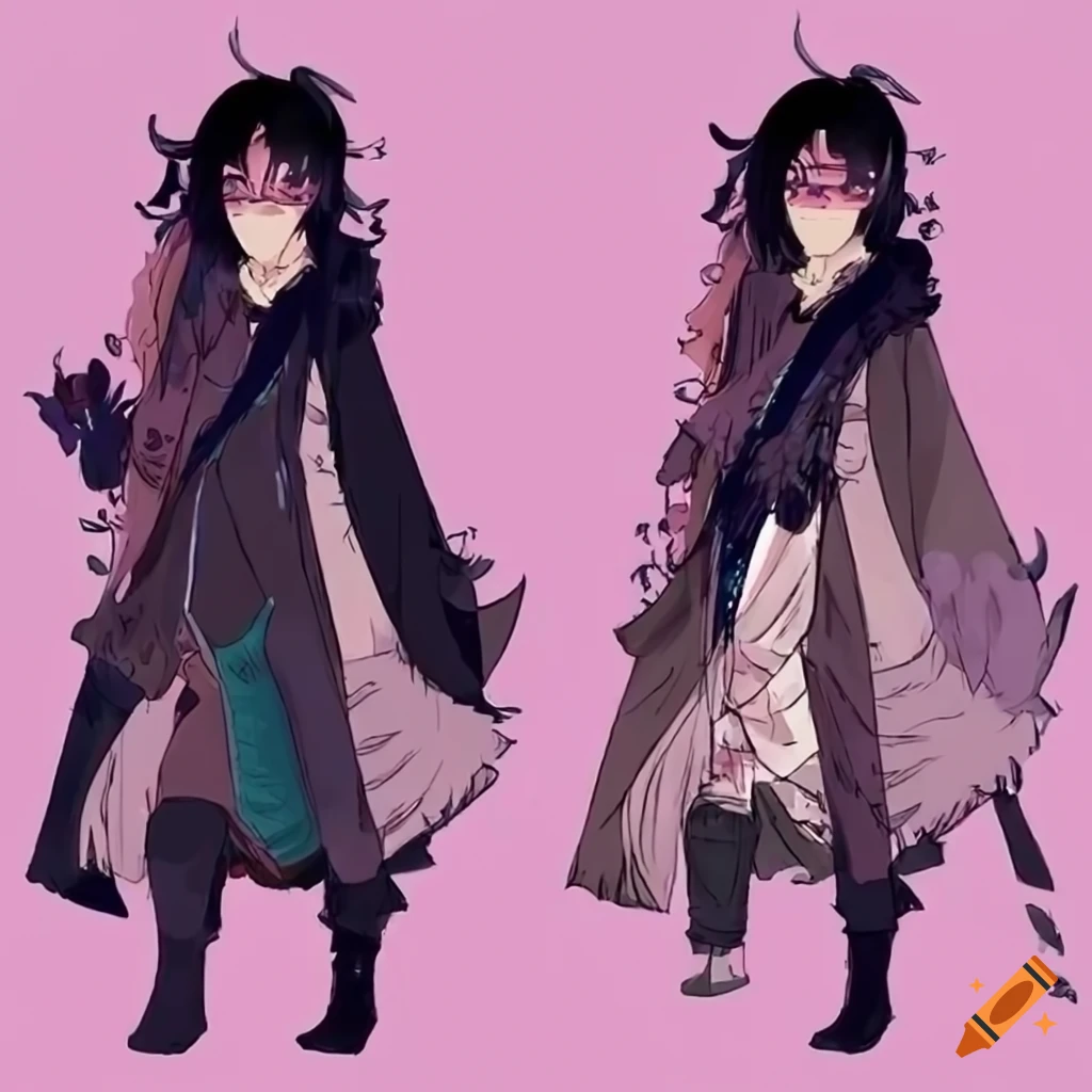 Anime-inspired oc character on Craiyon