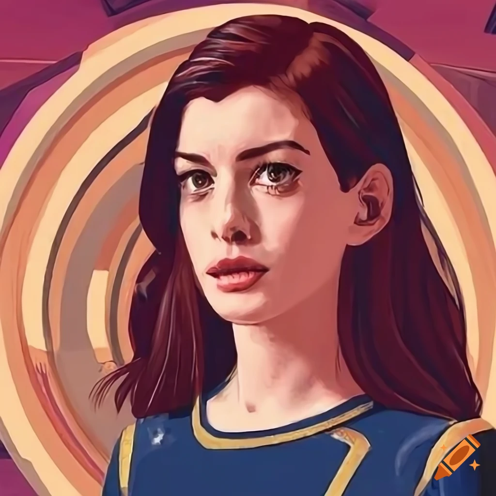Young Emily Rudd and Anne Hathaway as Starfleet scientists in a vibrant ...