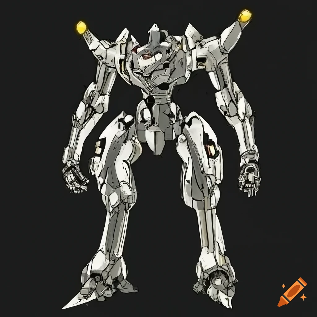 Alien mech with bulbous shaped cockpit and bio mechanical exoskeleton ...