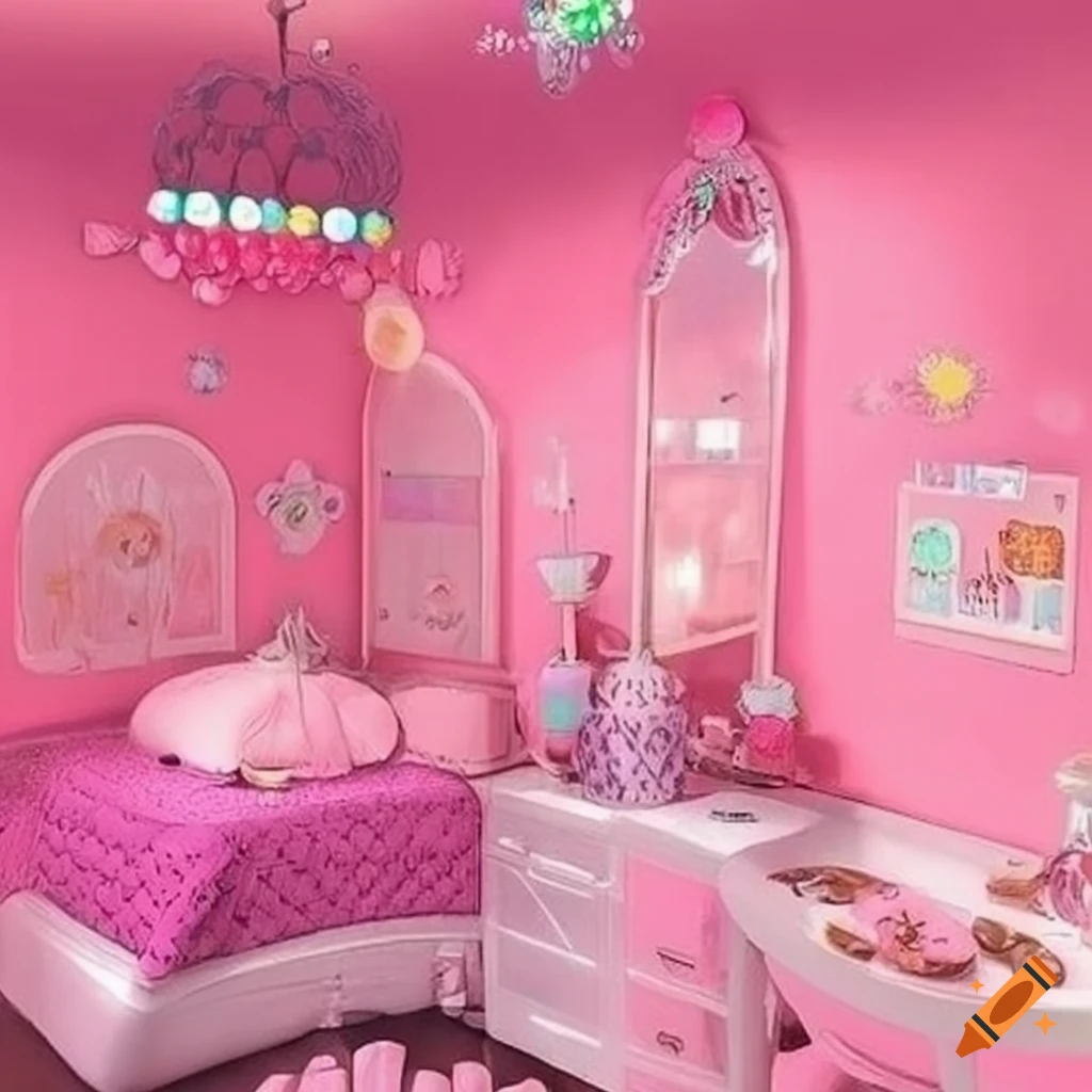 Dreamcore pink girly aesthetic zone on Craiyon