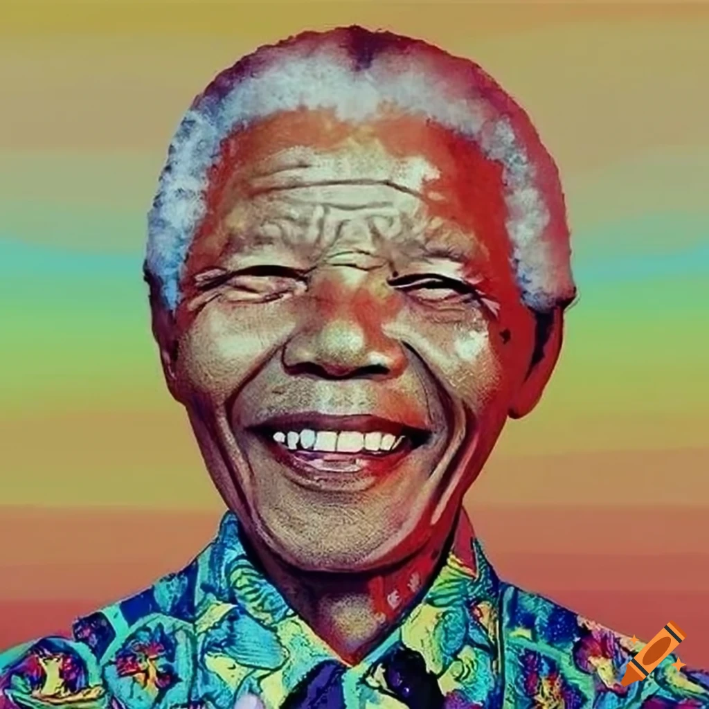 Rainbow inspired by Nelson Mandela on Craiyon
