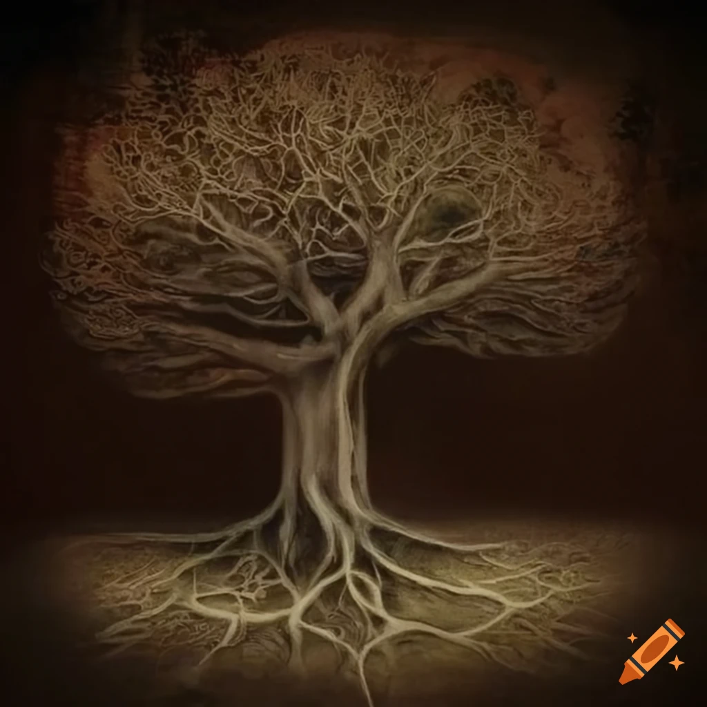 Intertwined roots and family trees symbolizing heritage and connection ...