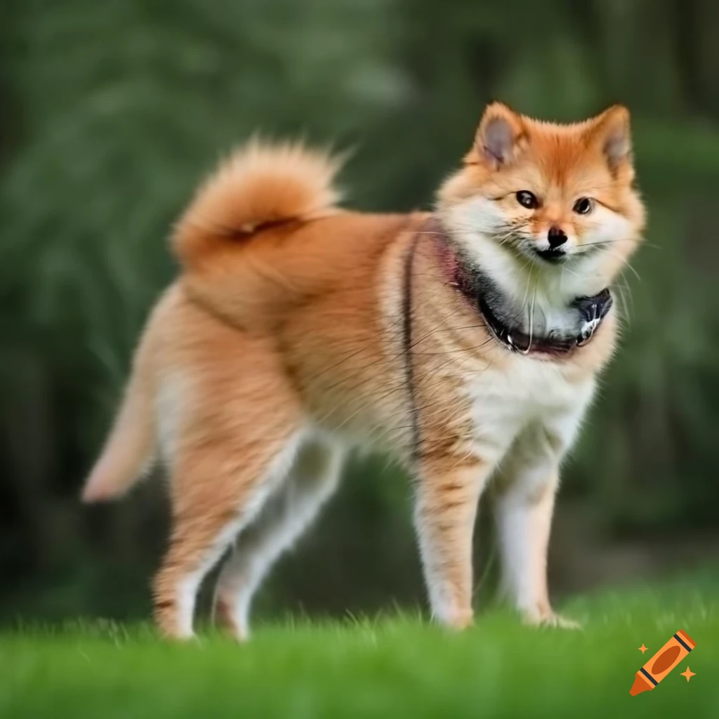 Cat resembling a finnish spitz breed on Craiyon