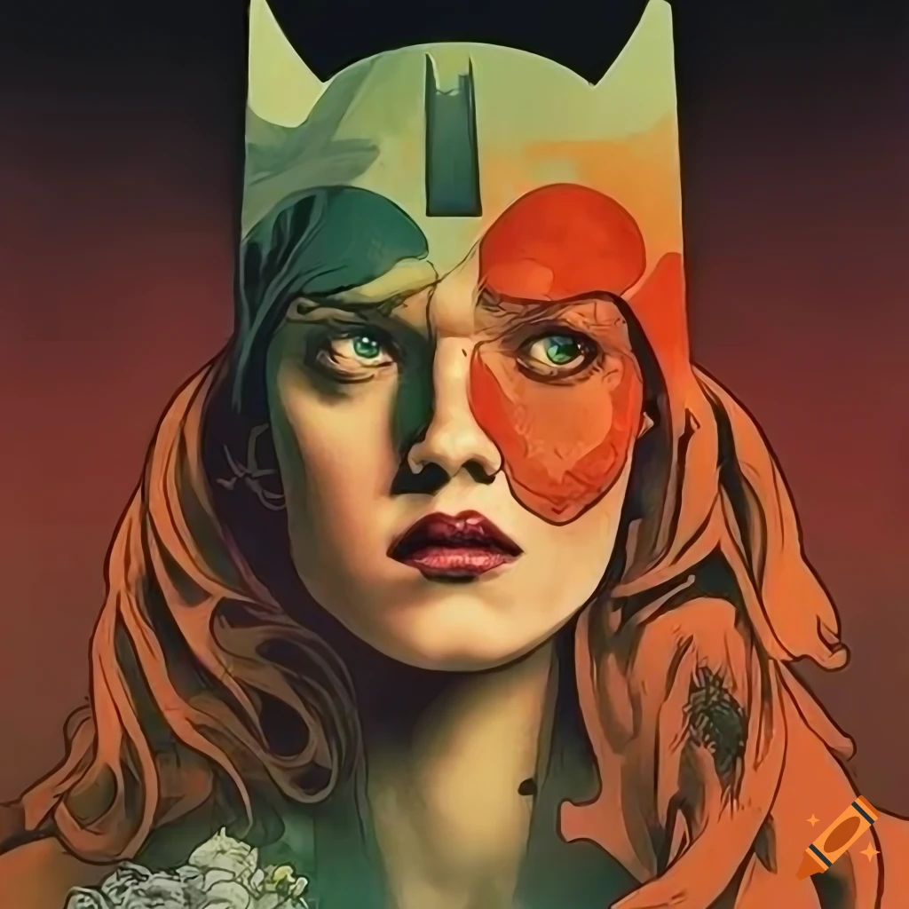 Propaganda poster homage to Batman villains with artistic blend on Craiyon