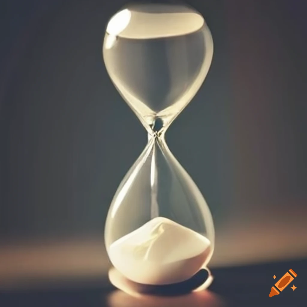 Empty hourglass on Craiyon