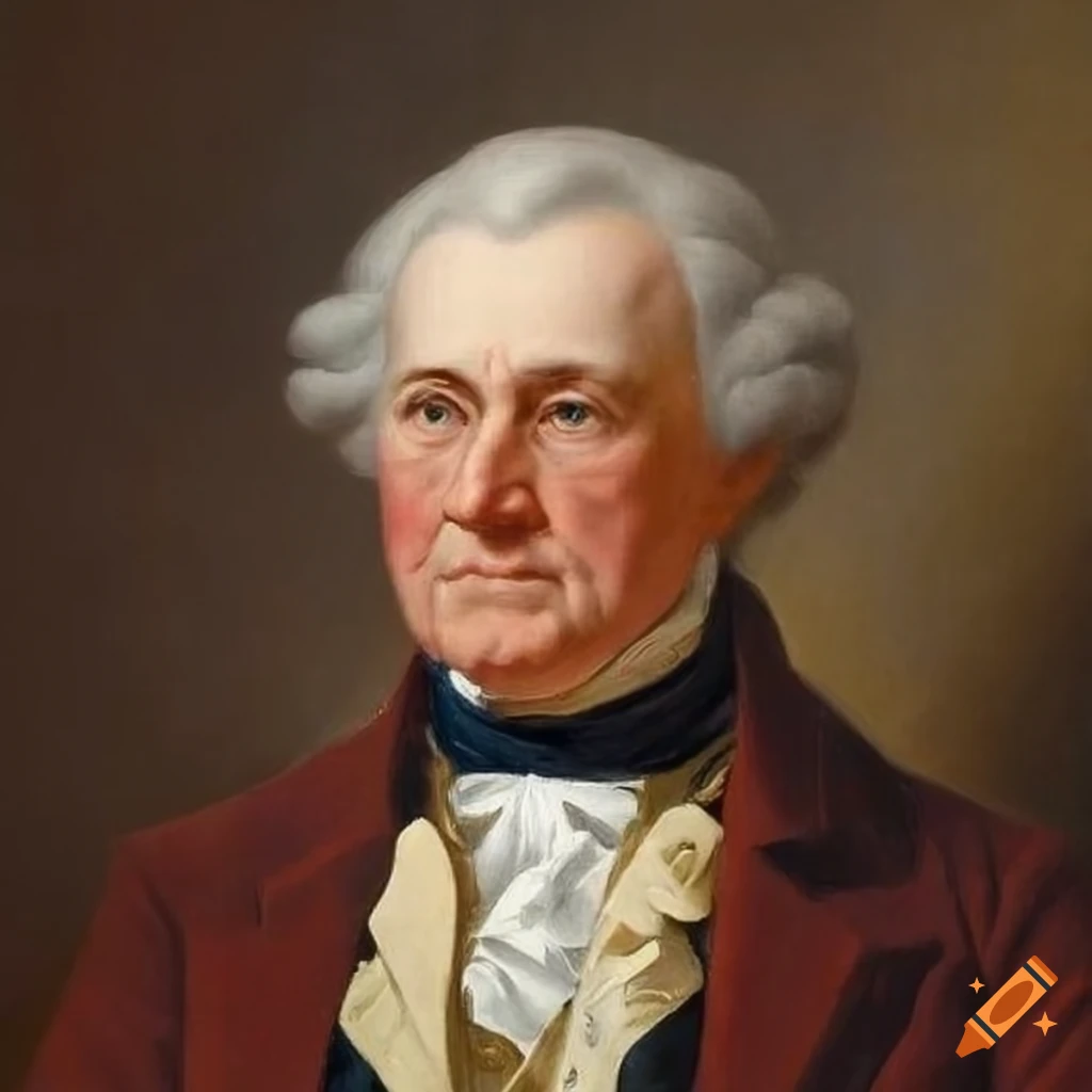 Portrait of an American founding father on Craiyon