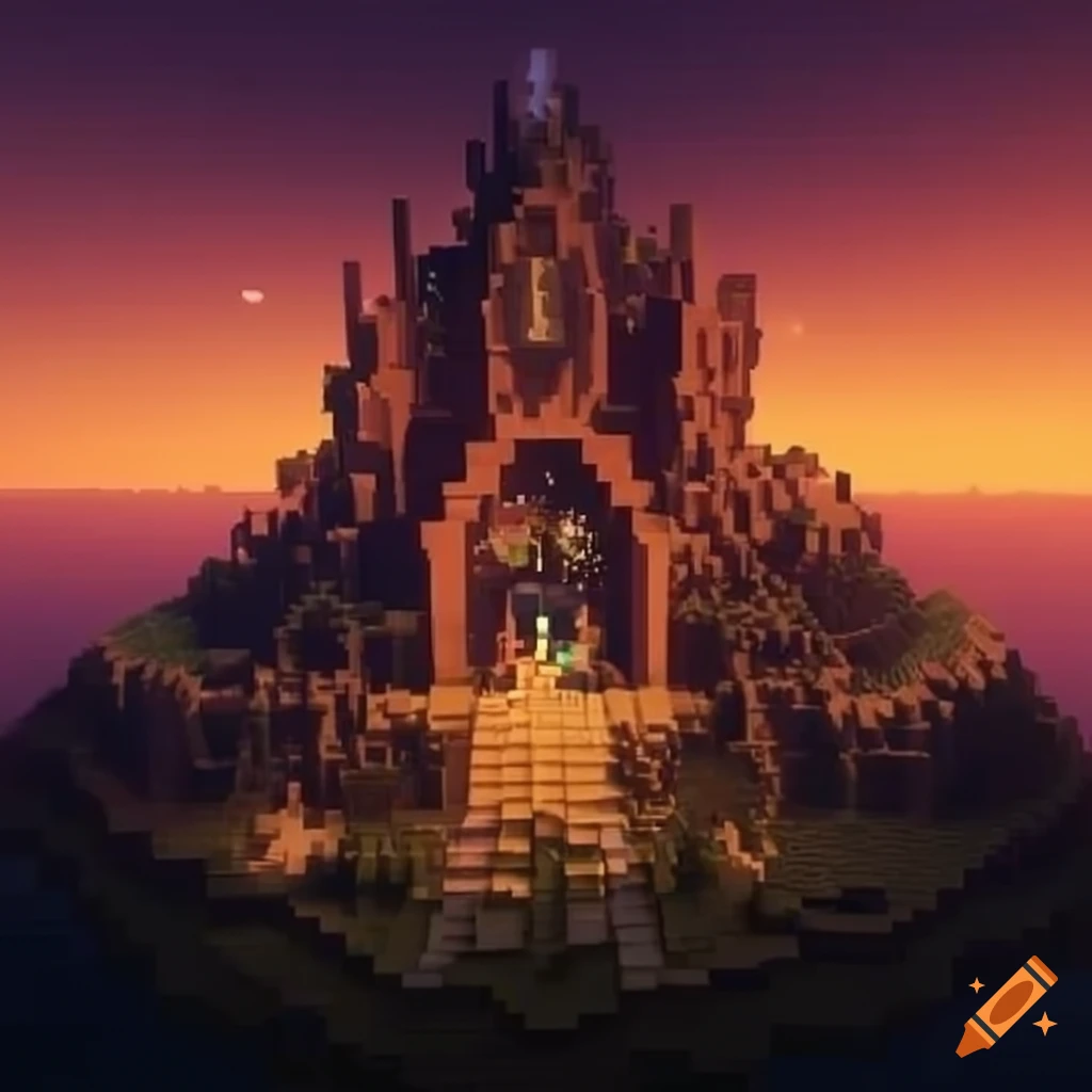 Enchanting Minecraft builds with mystical fantasy architecture on Craiyon