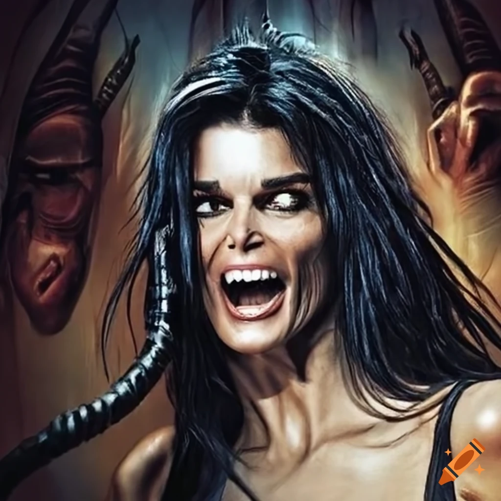 H.r. giger's hair-raiser horror-comedy movie poster on Craiyon